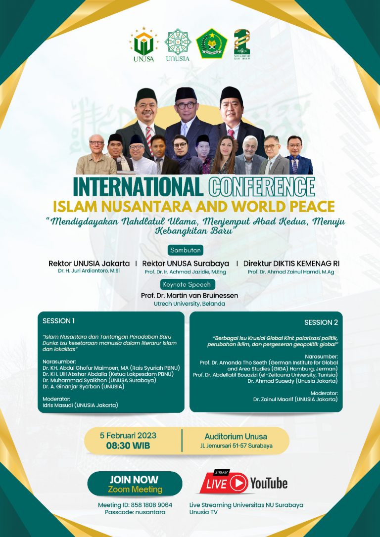 International Conference Islam Nusantara and World Peace - UNUSA